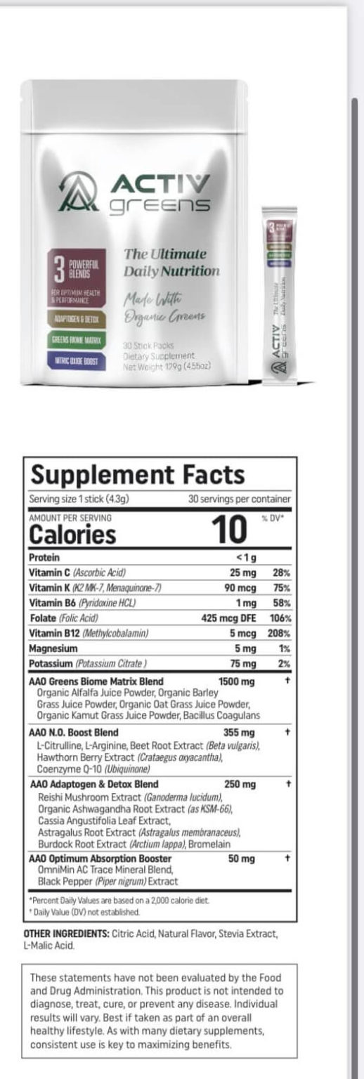 Activ Greens Review and Benefits - Best Tasting Green DrinkA Less Toxic ...